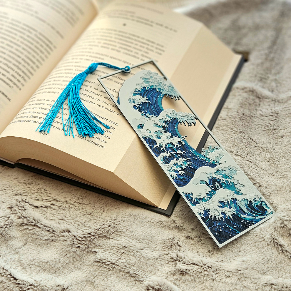 The Great Wave Bookmark | Japanese Art Book Mark | 3D Printed Gift for ...