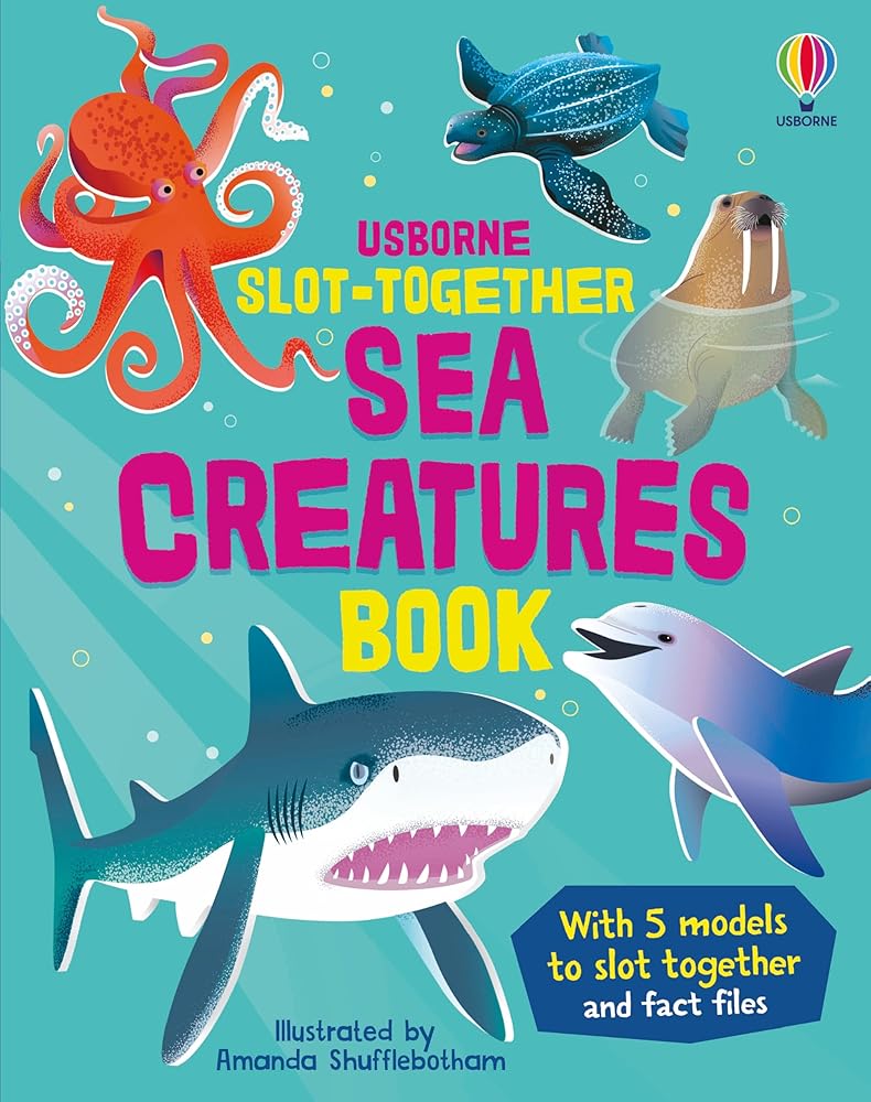 Slot-together Sea Creatures 3D Model Activity Book – Boat-Stuff