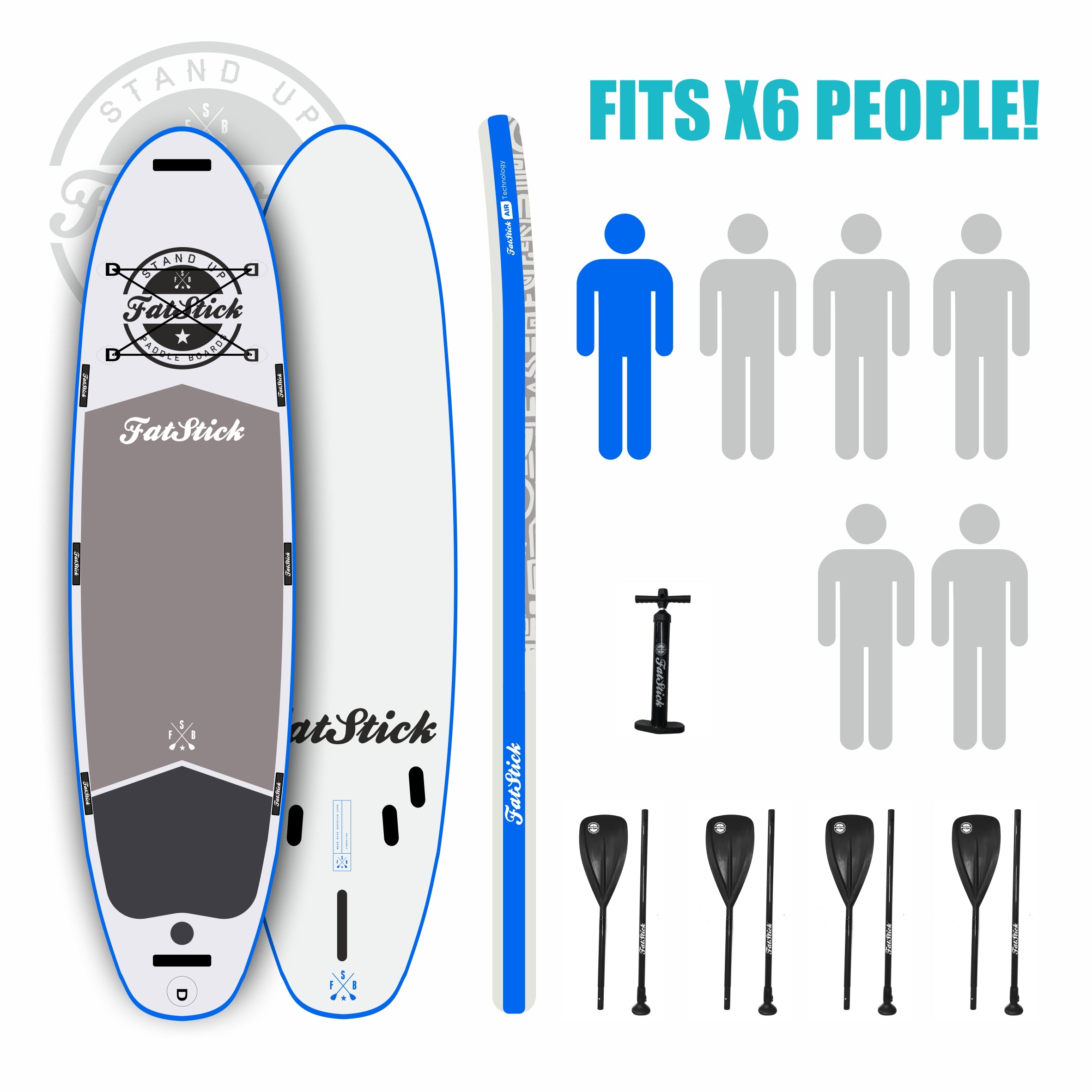 XL Giant Inflatable Paddle Board For Groups and Hire – Boat-Stuff